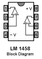 LM1458 amplificador operacional doble de proposito general circuito ...