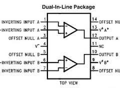 LM747CN amplificador operacional doble circuito integradolm747cn ...