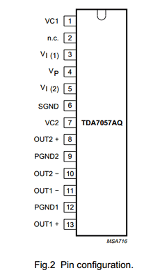 TDA7057AQ circuitos integrados, semiconductores, partes electronicas ...