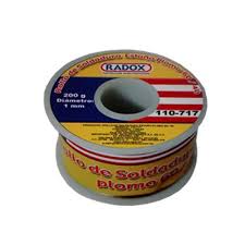 Rollo Soldadura 200 gr con Aleación Estaño/Plomo (60/40) Radox 110-717 ...