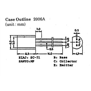 Transistor 2SD400 Pequeña Señal semiconductores refacciones ...