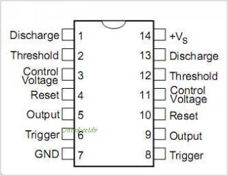 LM556 timer doble temporizador de precision astable monoestable ...