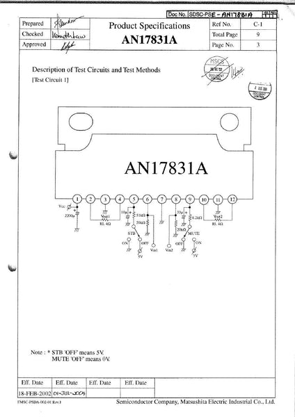 AN17831 circuito integrado semiconductor refacciones electronica ...