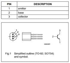Transistor BC556 Pequeña Señal nte159 semiconductor refacciones ...