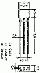 Transistor 2SK544 Mosfet Pequeña Señal CH-N 20 V 30 mA semiconductor ...