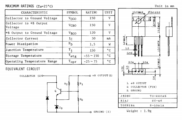 SCR Para TV TO220 S1854 switch electrónico de corriente directa ...