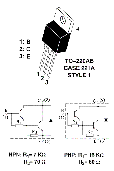 Transistor TIP126 TO220 semiconductor refacciones electronicas ...
