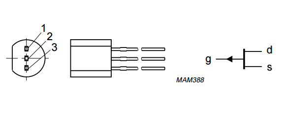 Transistor J175 JFET Pequeña Señal CH-P 30 V 50 mA semiconductor ...