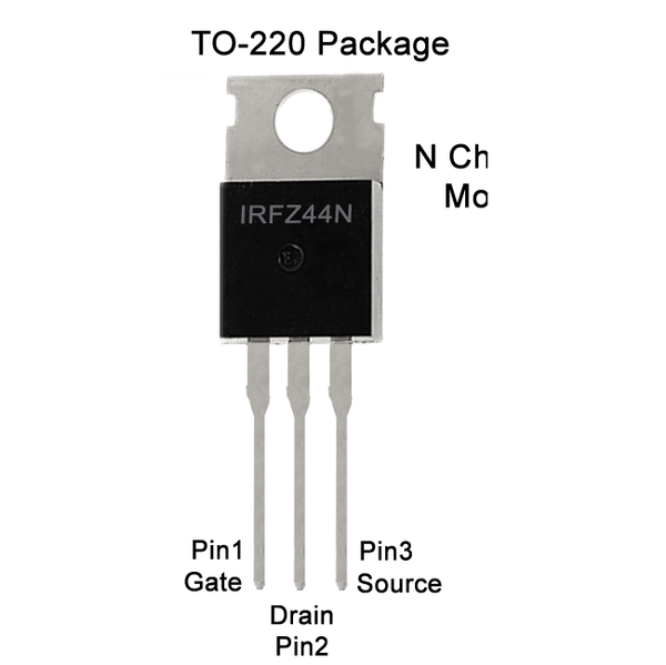 Transistor IRFZ44N Mosfet TO220 CH-N 60 V 46 A 250 W semiconductor ...