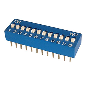 Switch Dip 12 Posiciones interruptor, circuito impreso, componentes ...
