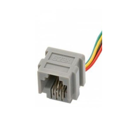 Conector Jack RJ11 4 Hilos con Cable , rj11 hembra, conector para ...